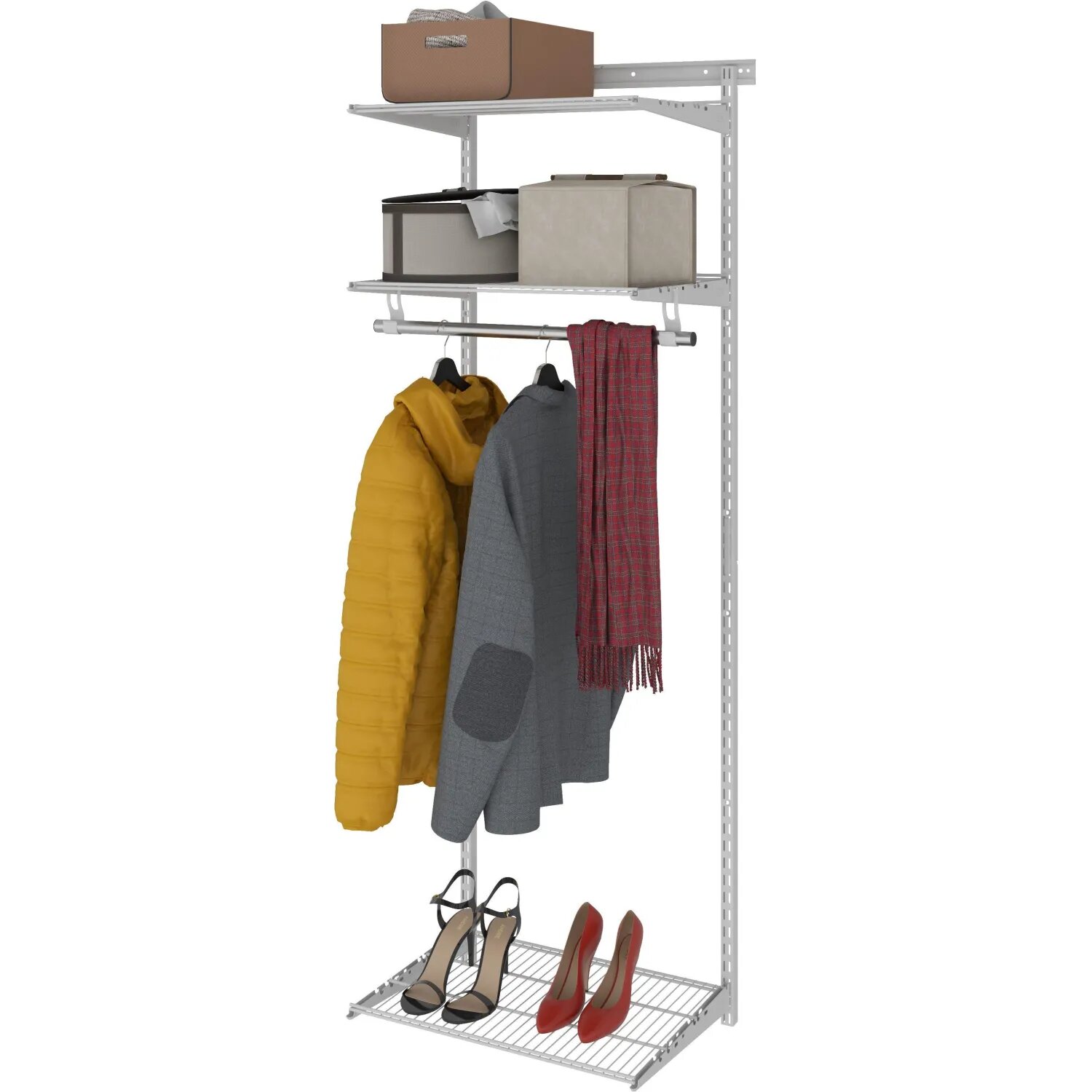 Комплект гардеробной cистемы практик Home Basic G60 белая