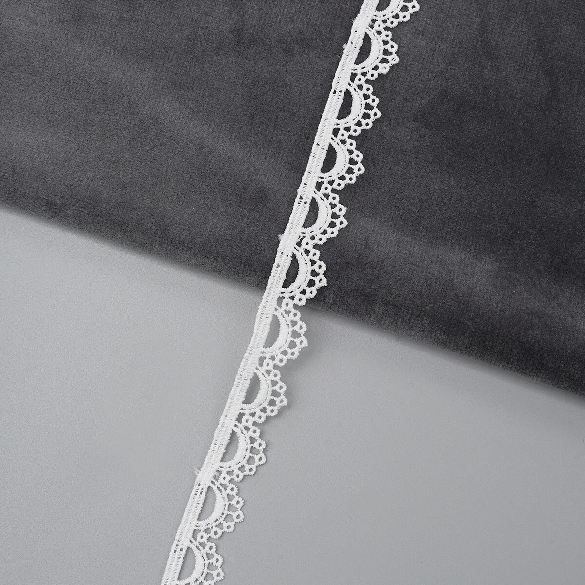 3Al027 Кружево для рукоделия гипюр 1,5см*13,71м (белый), 13.72 м