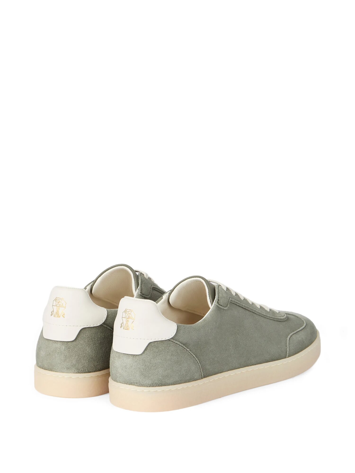 Кроссовки BRUNELLO CUCINELLI Suede sneakers, размер 42,5, green — фото 1