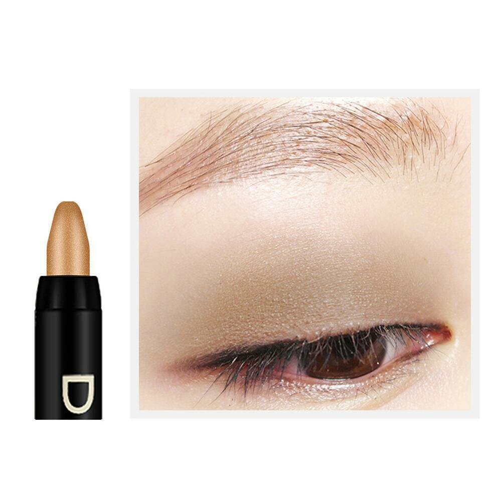 Набор карандашей для теней век, 12 цветов, водостойкие, долговечные, блестящие тени ручка-хайлайтер, инструмент макияжа глаз