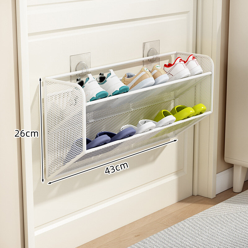 Входная обувная полка для дома, многоярусный обувной шкаф для дверного проема, решение для хранения в ванной, настенная маленькая обувная полка