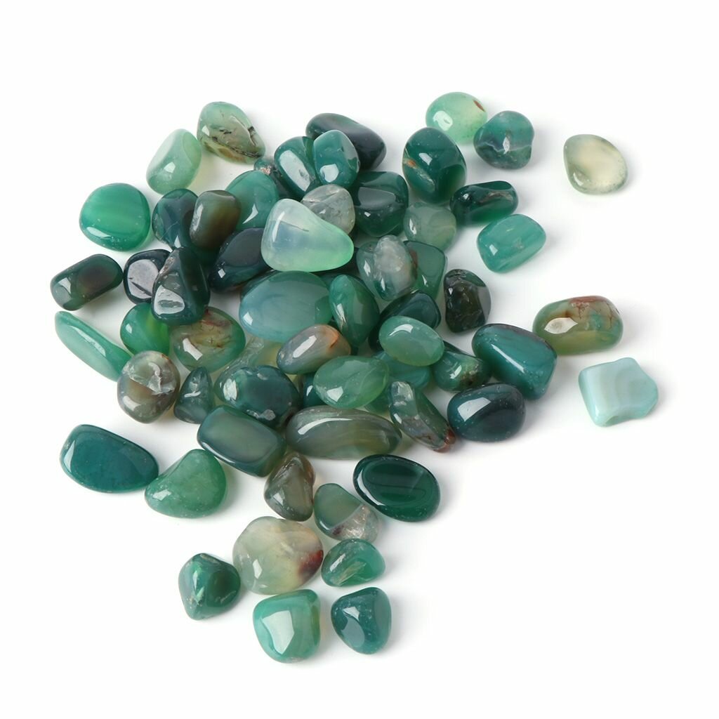 Украшение аквариума, Размагничивающий гравий зеленый агат