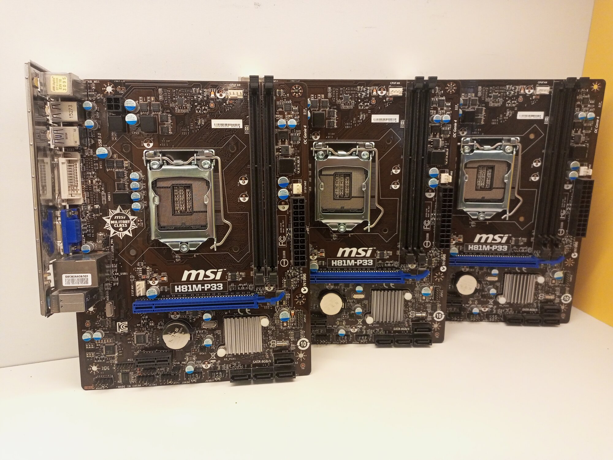 Материнская плата MSI H81M-P33 mATX, 1150 LGA, обновленный BIOS