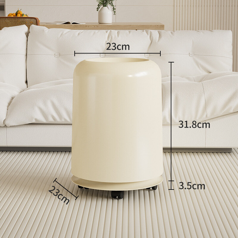 Мусорная корзина для домашнего использования, гостиная, легкая роскошь, высококачественная, простая, высокой стоимости, спальня, большая вместимость, новая модель 2025 года, мультяшная корзина для мусора