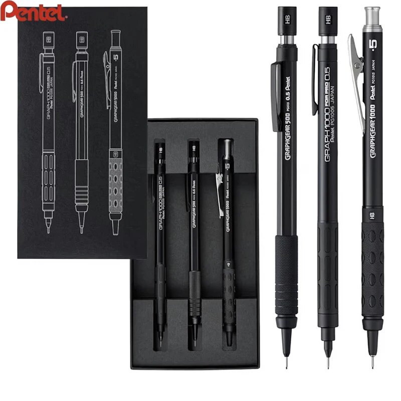 Pentel GRAPH PG515/PG1005/PG1015, 3шт — фото 1