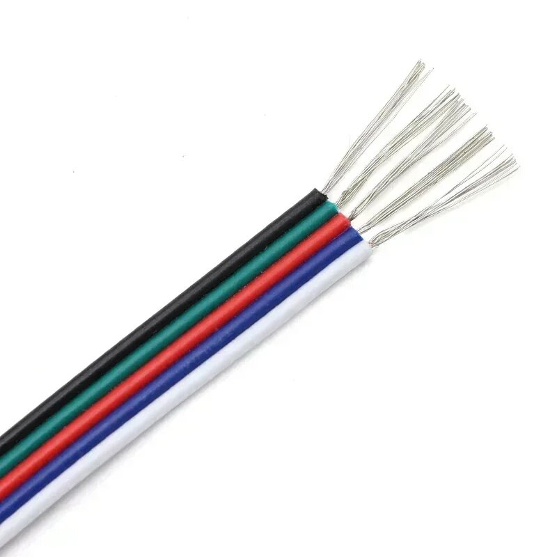 Кабель-удлинитель для светодиодных лент 22/20/18AWG 22AWG, 5pin, 1 meter
