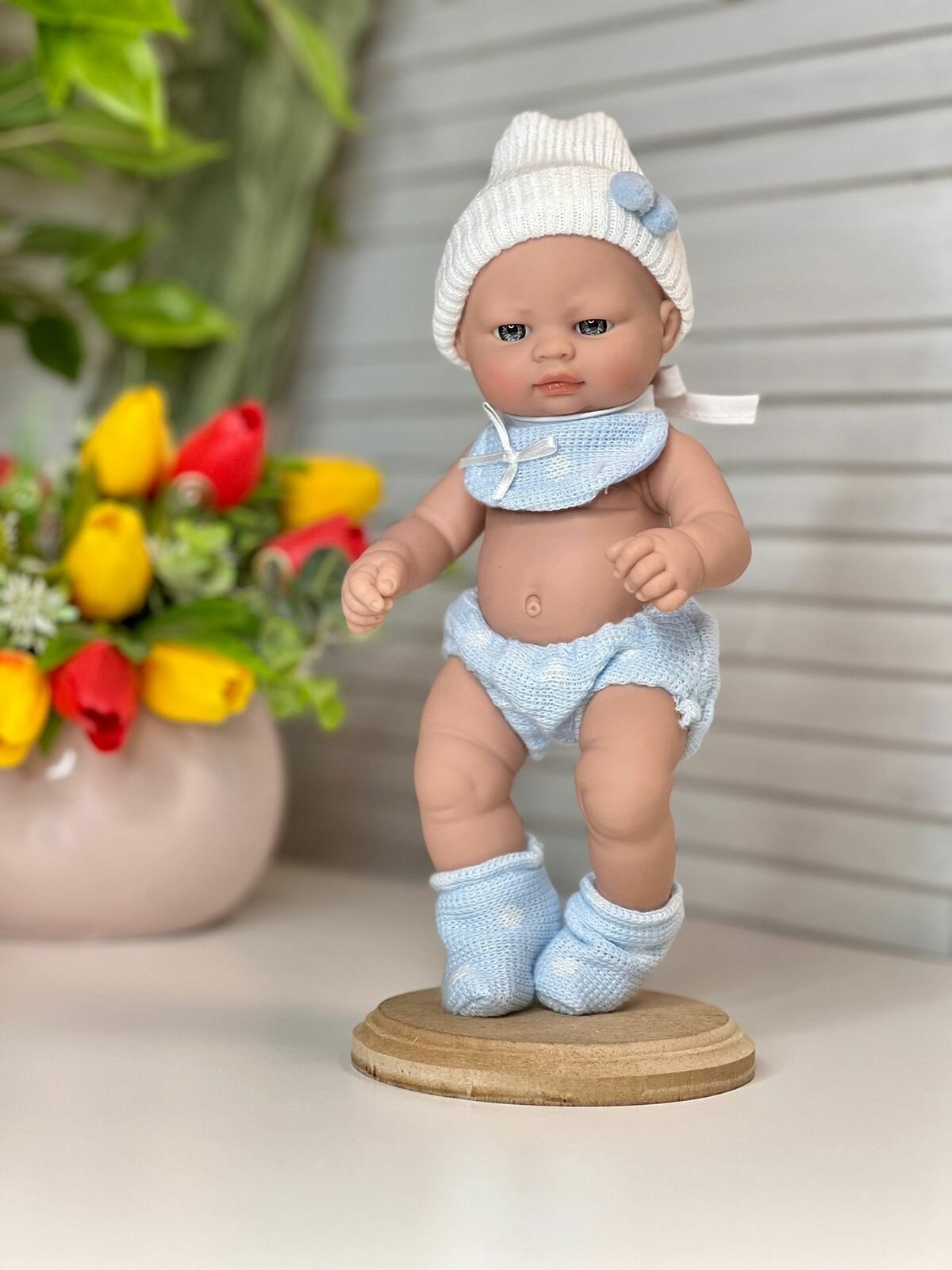 Кукла Berbesa виниловая 27 см Пупс новорожденный
