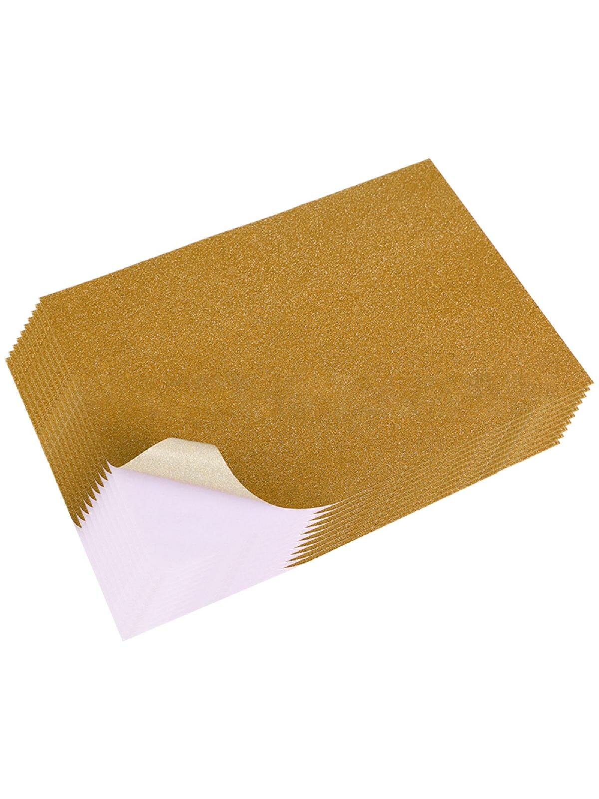 10шт блестящих наклеек Золотая блестящая картонная бумага для поделок скрапбукинг