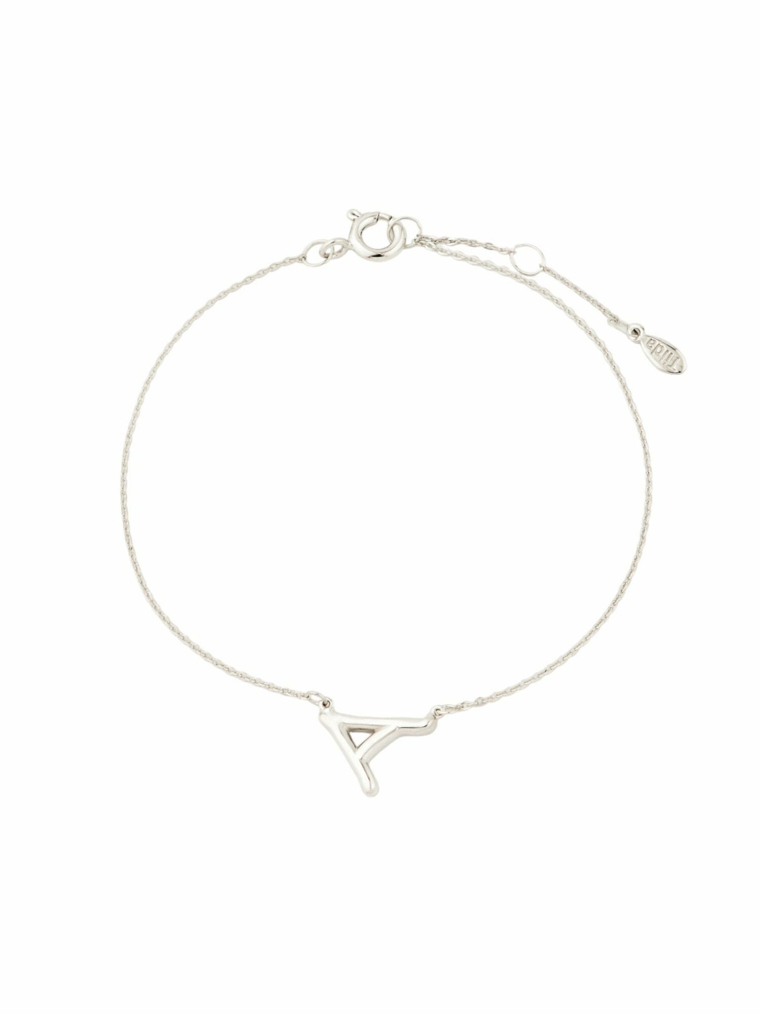 Браслет-цепочка, серебро, 925 проба, родирование