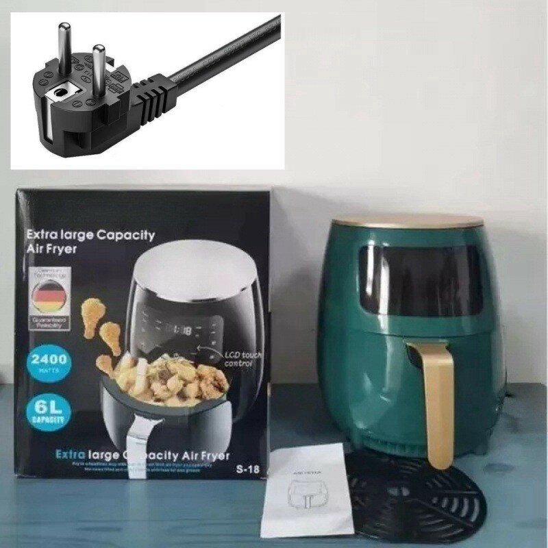 8L Визуальная фритюрница для дома, большая емкость, машина для картофеля фри, умная многофункциональная электрическая фритюрница Airfrye