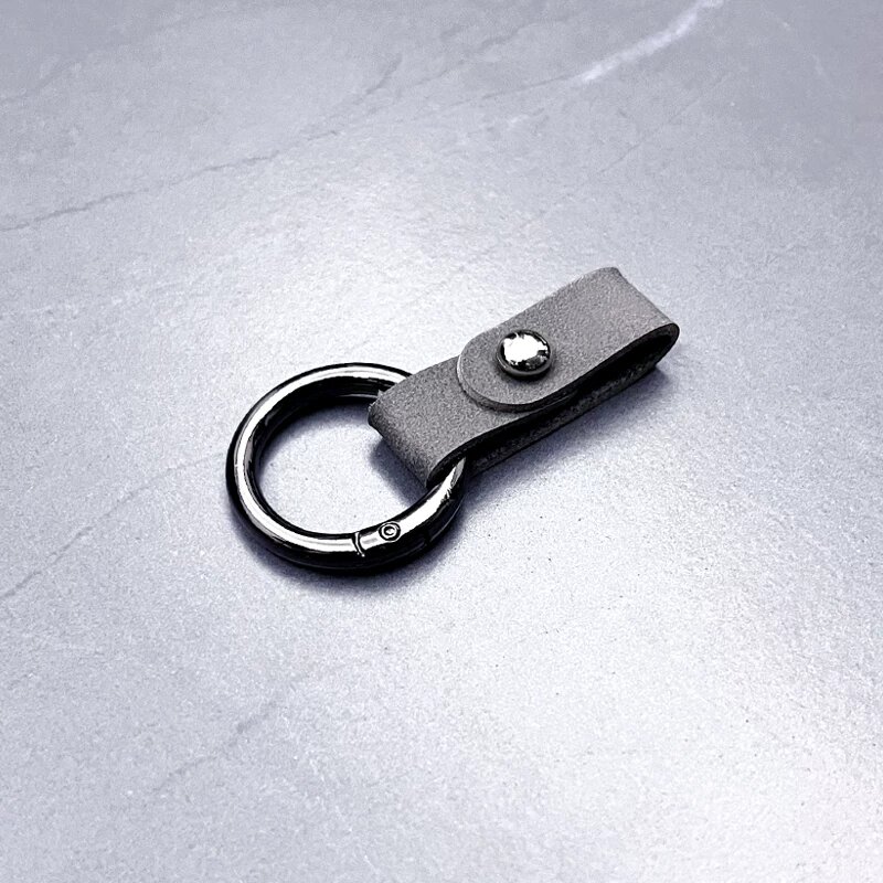 Мужской кожаный брелок для ключей, стильный и простой, с креплением на пояс, подходит также для женщин Гвоздь-гриб