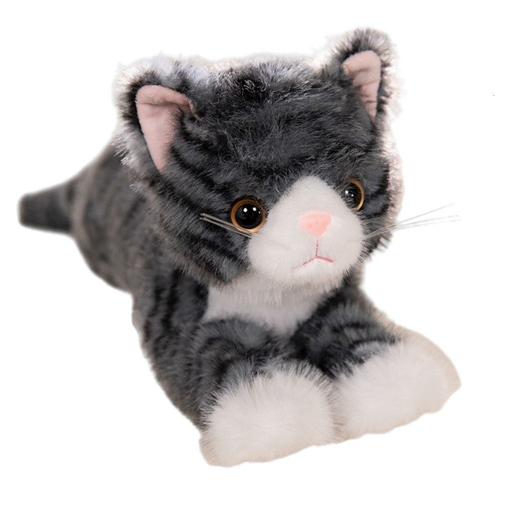Плюшевые коты игрушки, серая кошка
