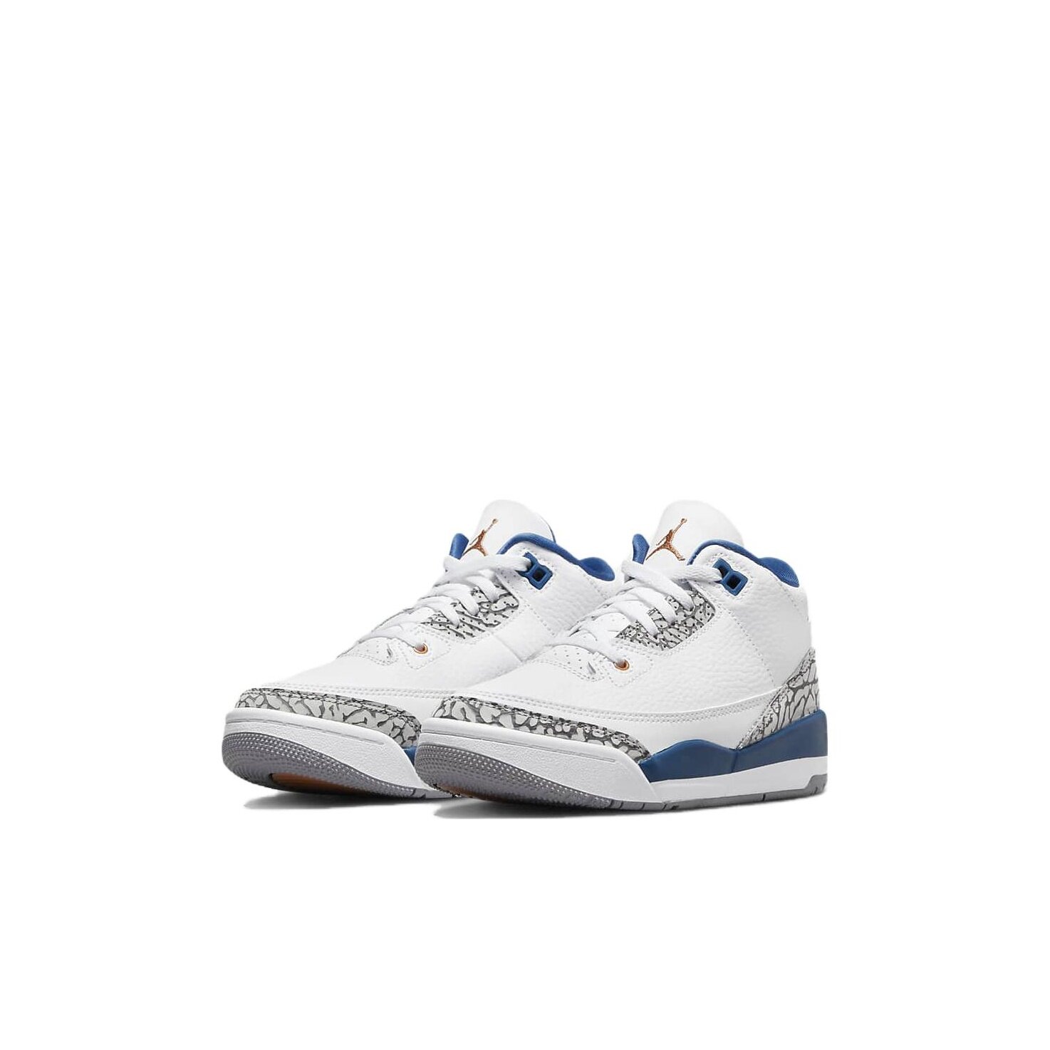 Кеды Jordan Air Jordan 3, размер EU 33,5 стопа (21CM), серый/белый — фото 1