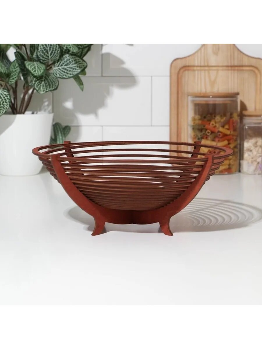 Деревянная фруктовница для стильного дома