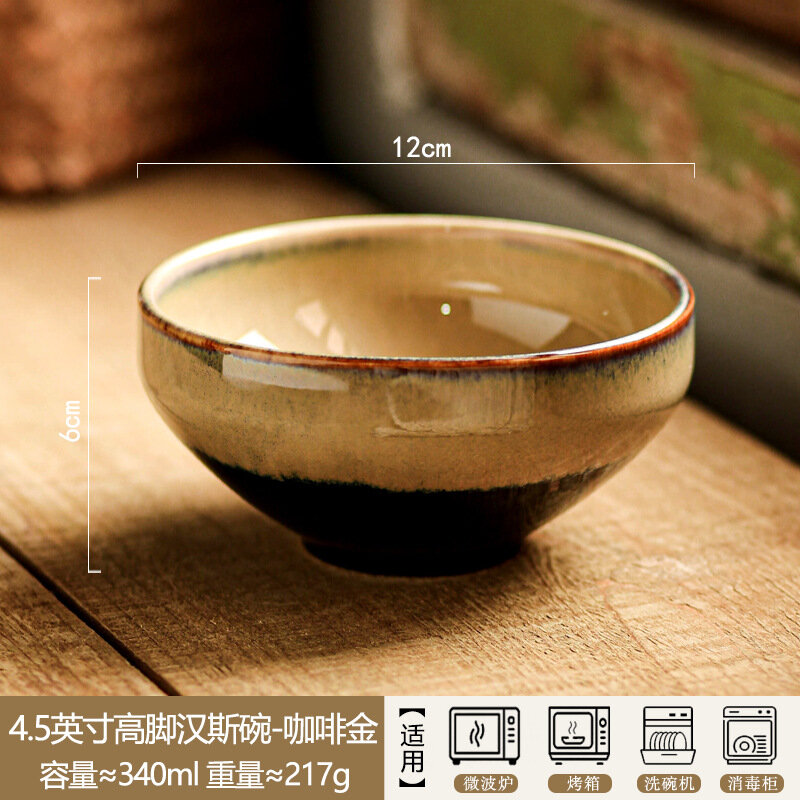 Керамическая высокая чаша для супа, маленькая чашка для овсянки, чаша для завтрака, десертная чаша, высококачественная личная чаша, рисовая чаша для дома