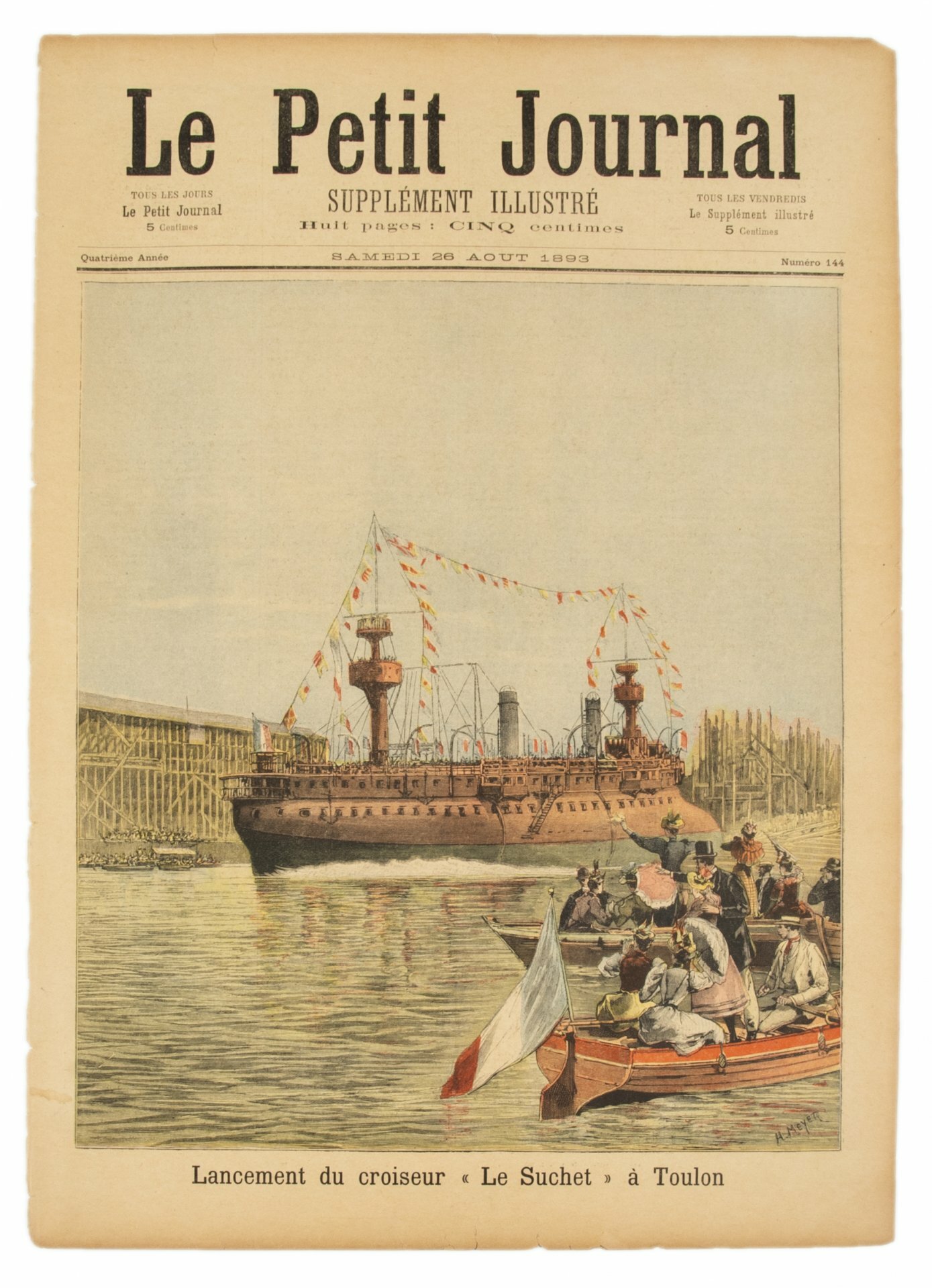 Газета "Le Petit Journal" выпуск № 144 от 26 августа 1893