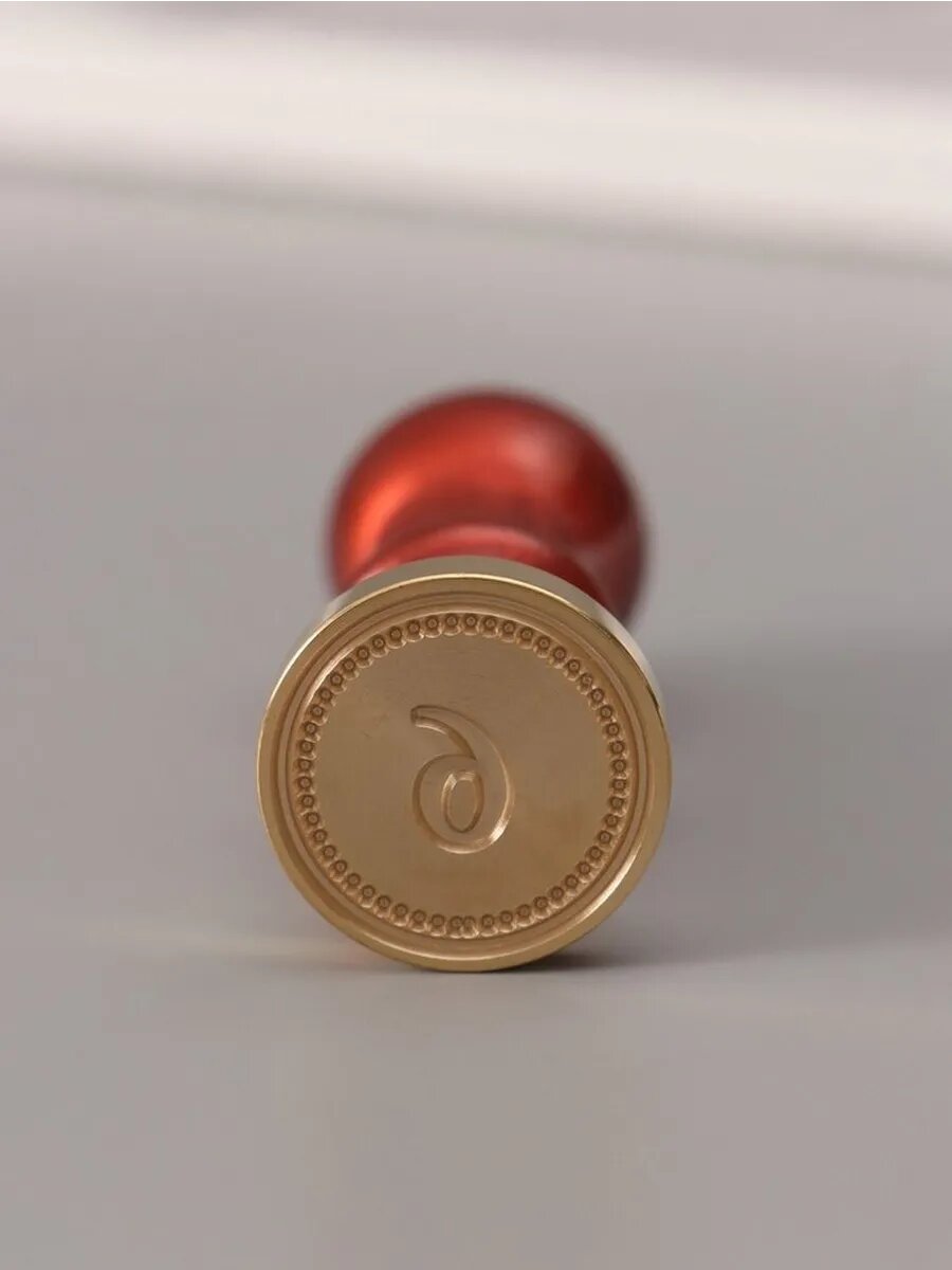 Печать для сургуча с цифрой 6 — классический стиль