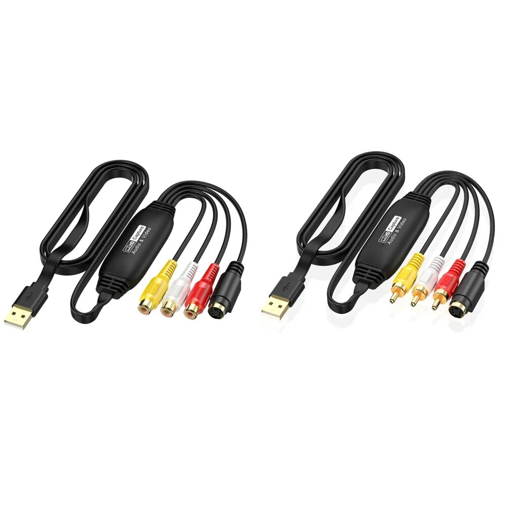 USB-карта видеозахвата VHS TV DVD VCR Карта адаптера захвата аудио RCA в USB-видеоконвертер для Mac PC