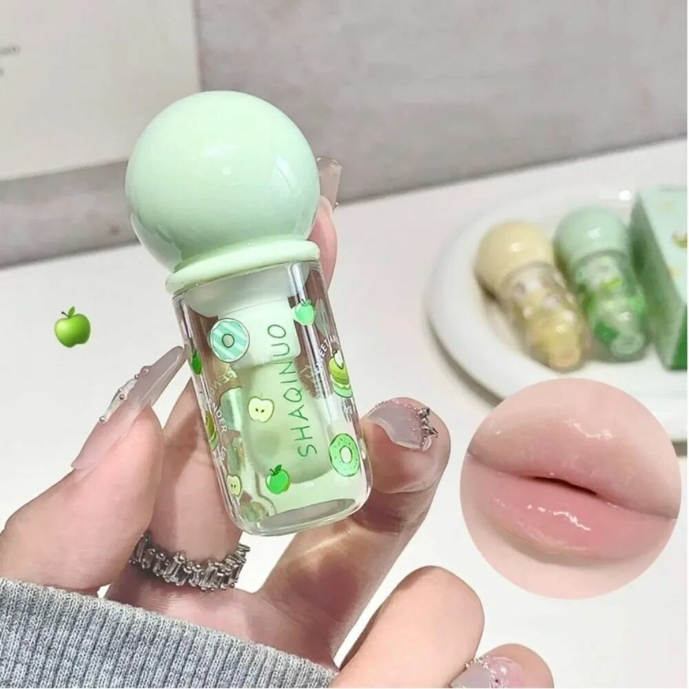 Увлажняющее масло для ухода за губами, аромат яблока