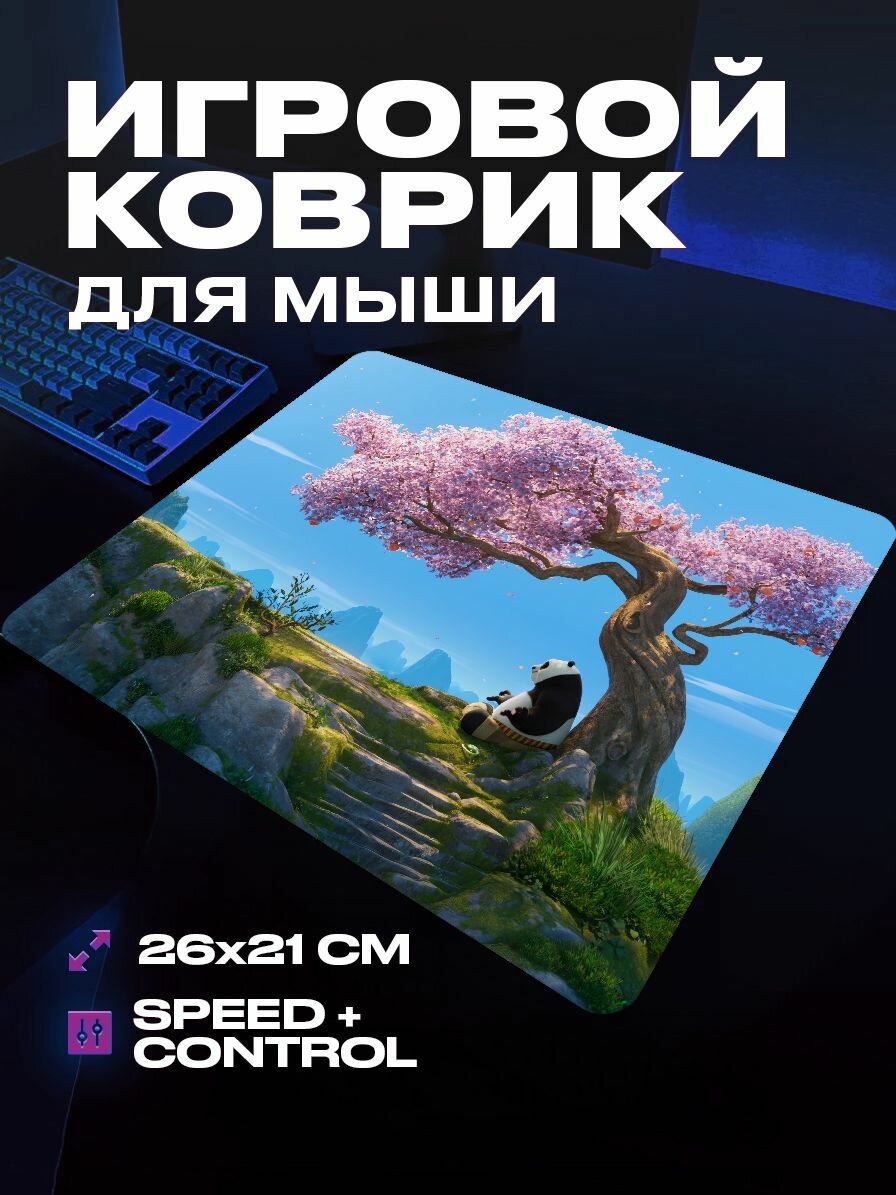 Коврик для мыши игровой Кунг-фу панда 26x21 см ProSleeves