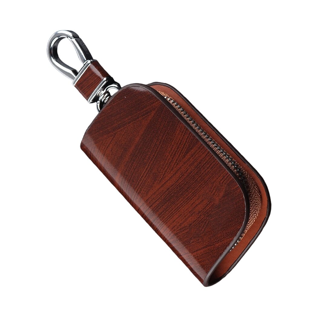 Сумка Для Ключей Из Искусственной Кожи, Универсальный Чехол Для Ключей с Дистанционным Управлением, Органайзер на Молнии с Брелоком, Автомобильные Аксессуары, Устойчивый К Царапинам Чехол