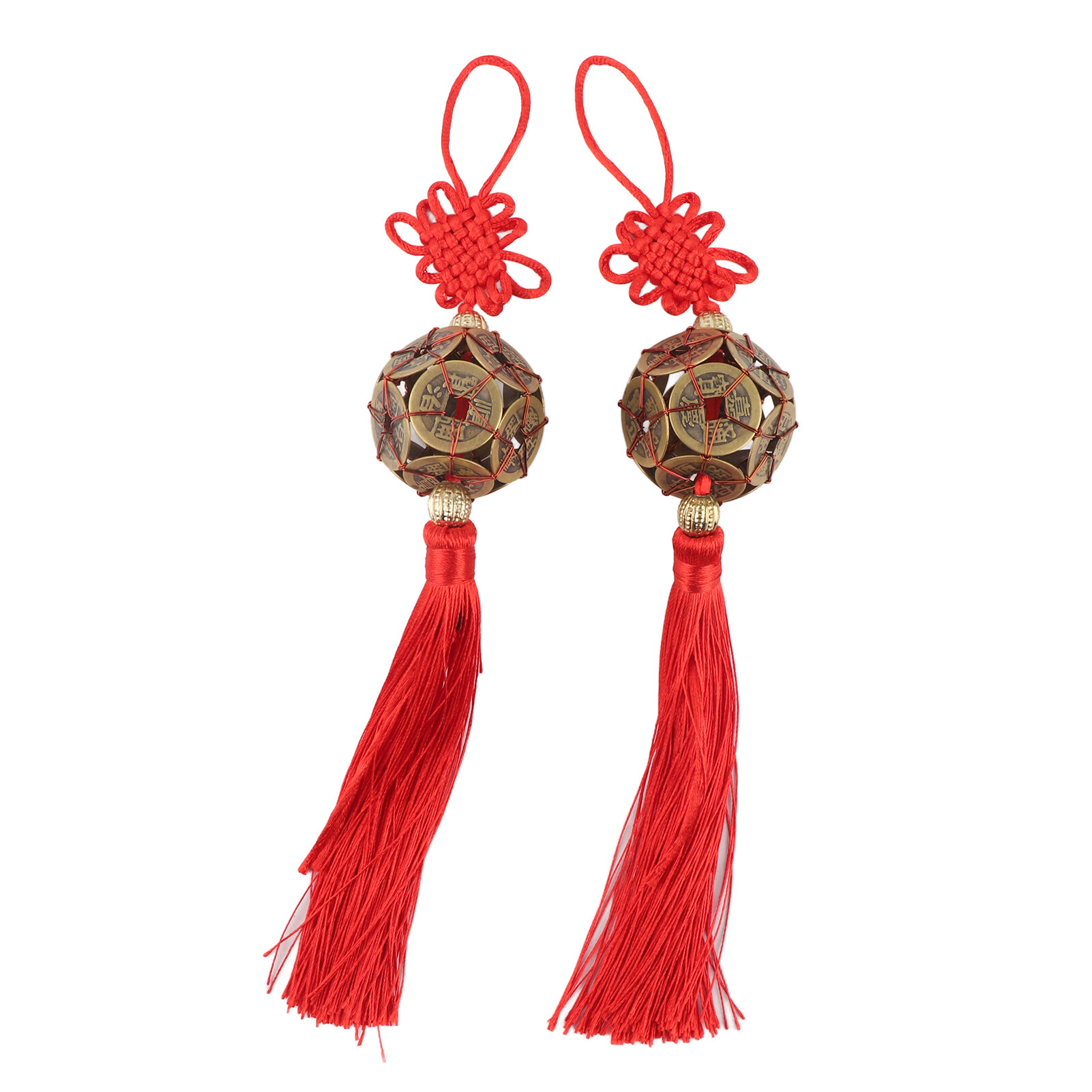 2pcs китайские монеты Fortune и подвеска