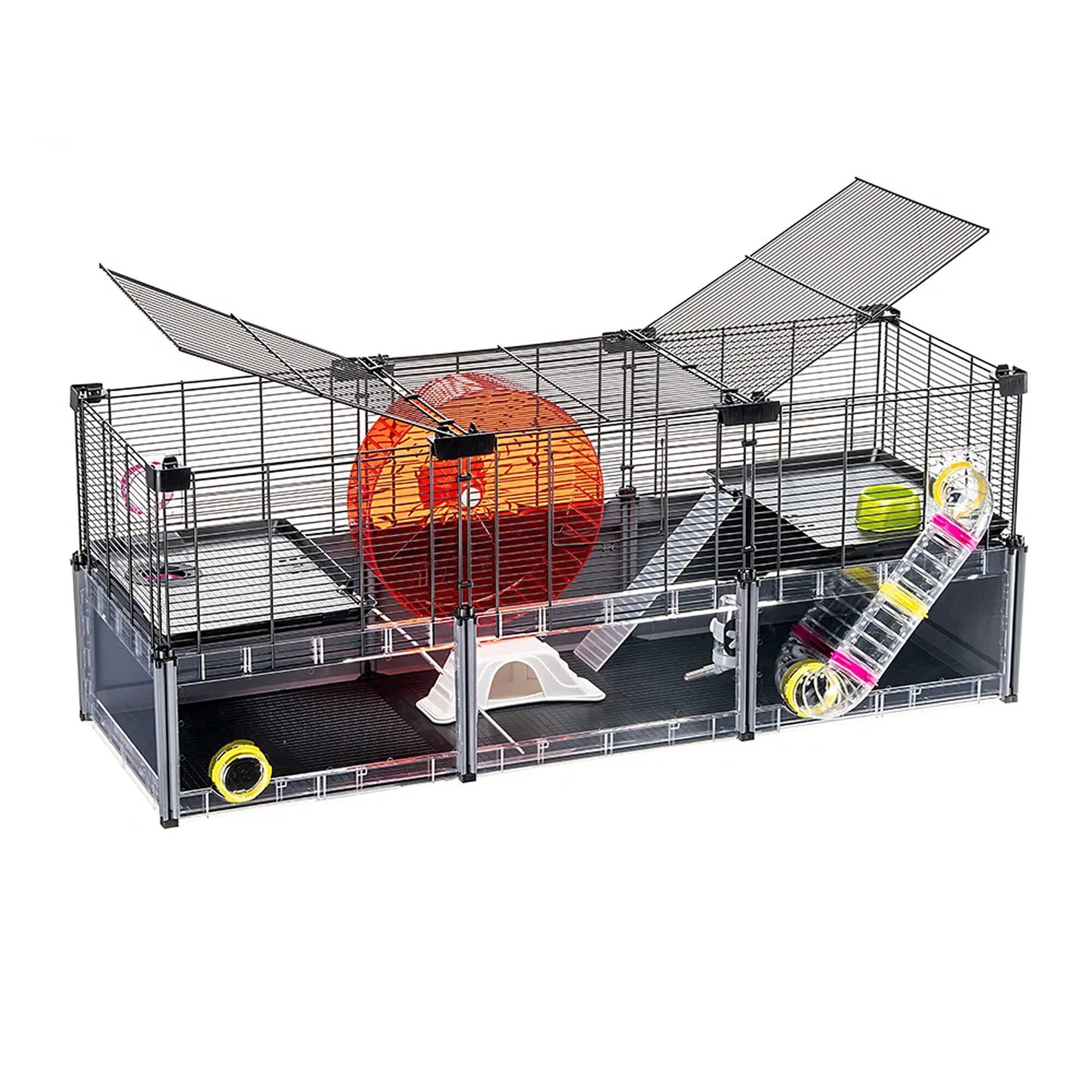 Клетка для хомяков и мышей Ferplast MULTIPLA HAMSTER LARGE модульная с аксессуарами 107×37×42 см
