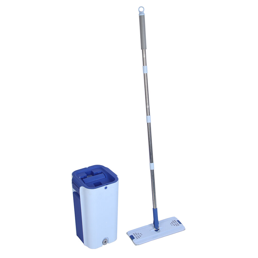 VETTA Набор для уборки с вертик. отжимом: ведро 12Л, поворотная швабра 32х124см, 2 насадки 32х12см