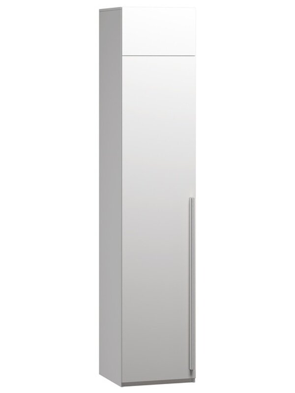 Шкаф распашной Лорена Бест-1 с антресолью Белый для одежды однодверный 60*260*40