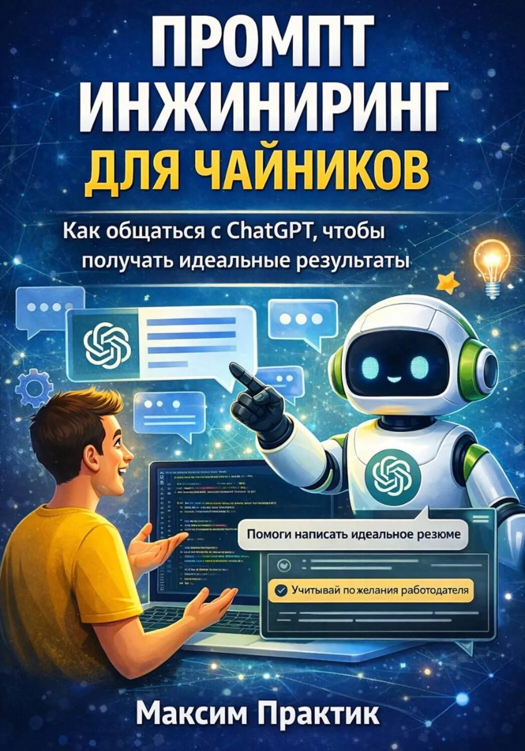 Промпт инжиниринг для чайников. Как общаться с chatgpt чтобы получать идеальные результаты [Цифровая книга]