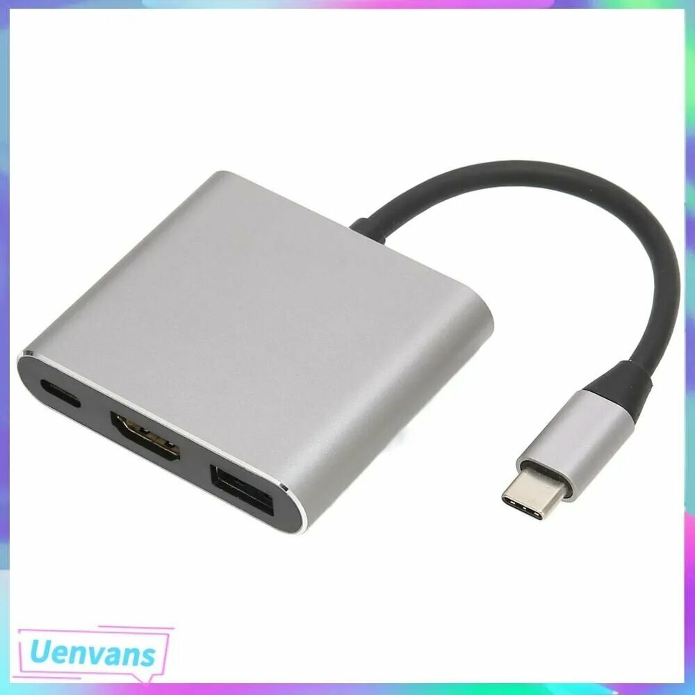 USB C к HDMI Хаб, 4K UHD, портативный, для развлечений и работы