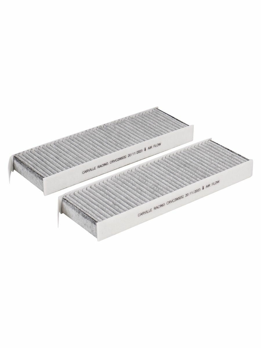 Фильтр салонный угольный (2 шт.) Carville Racing CRVC290032 для Citroen Jumpy, Peugeot Partner / Ситроен Джампи, Пежо Партнер