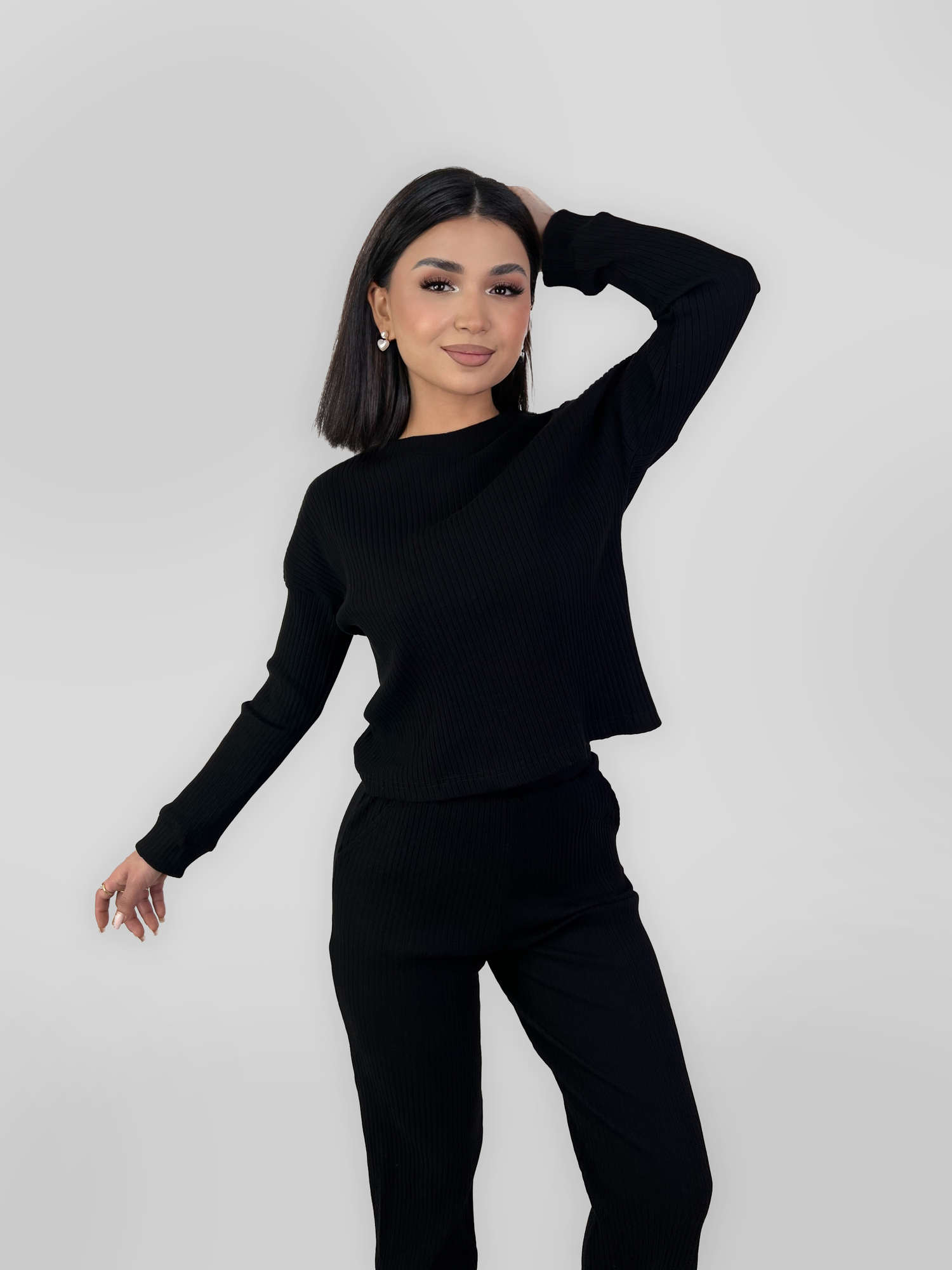 Костюм классический #одежда; #костюмы; #палаццо; #лонгслив; #черный; #Kerimov GROUP