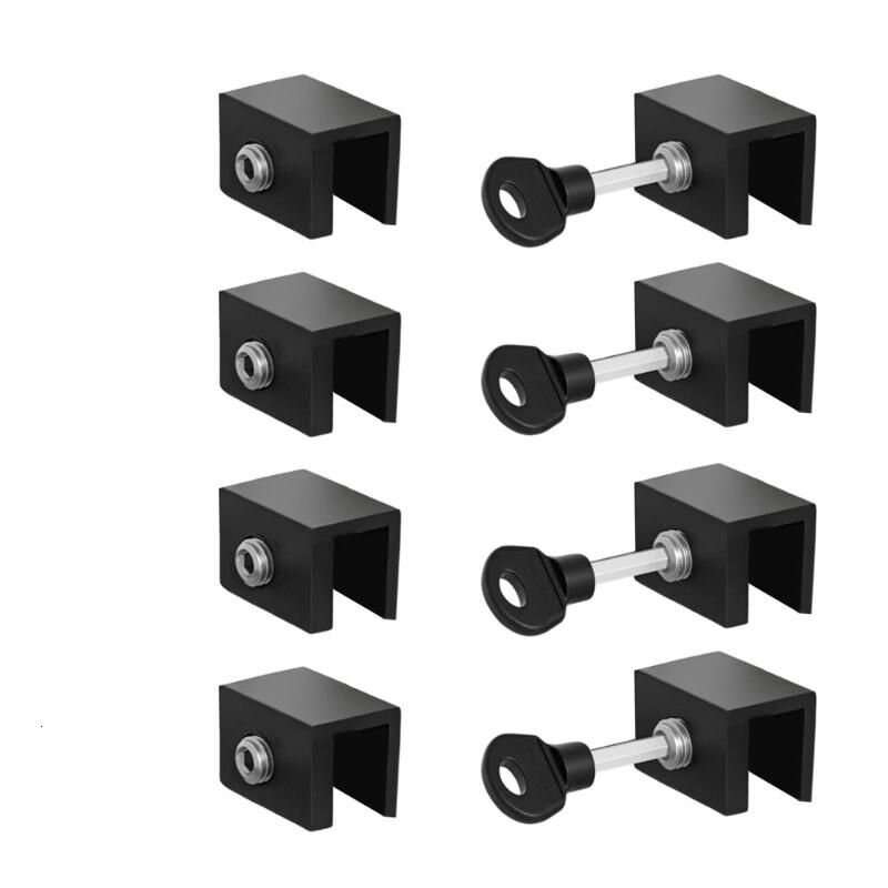 Замок для раздвижных окон с ключом, - Черный короткий 10 мм