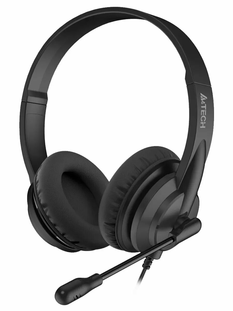 Наушники HU-10 черный 2м накладные USB