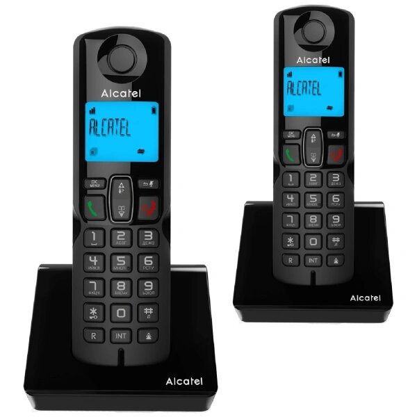 Телефон проводной Alcatel S230 Duo RU Black