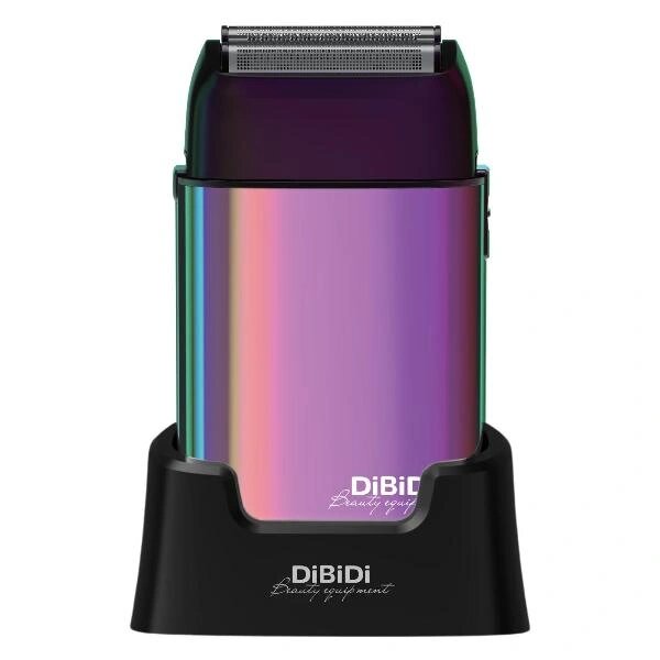 Профессиональный шейвер электробритва DiBiDi PRO LEVEL, роторный, встроенный триммер, LED-экран, время работы 120 минут, Хамелеон