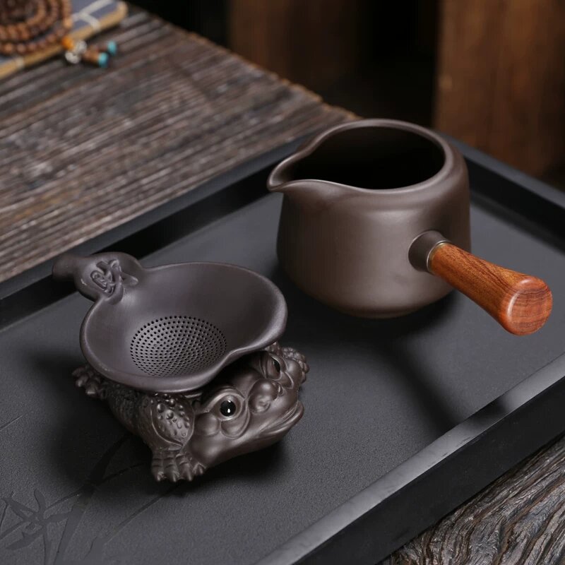 Чайный фильтр с чайной чашечкой Gongdao B, керамический чайный аксессуар
