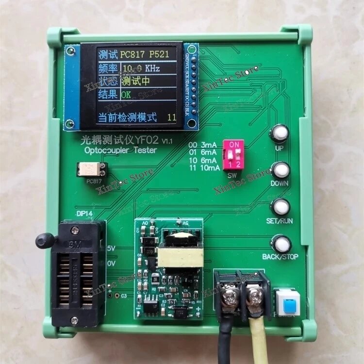 Тестер оптопар PC817 P521, 10 КГц, Tester