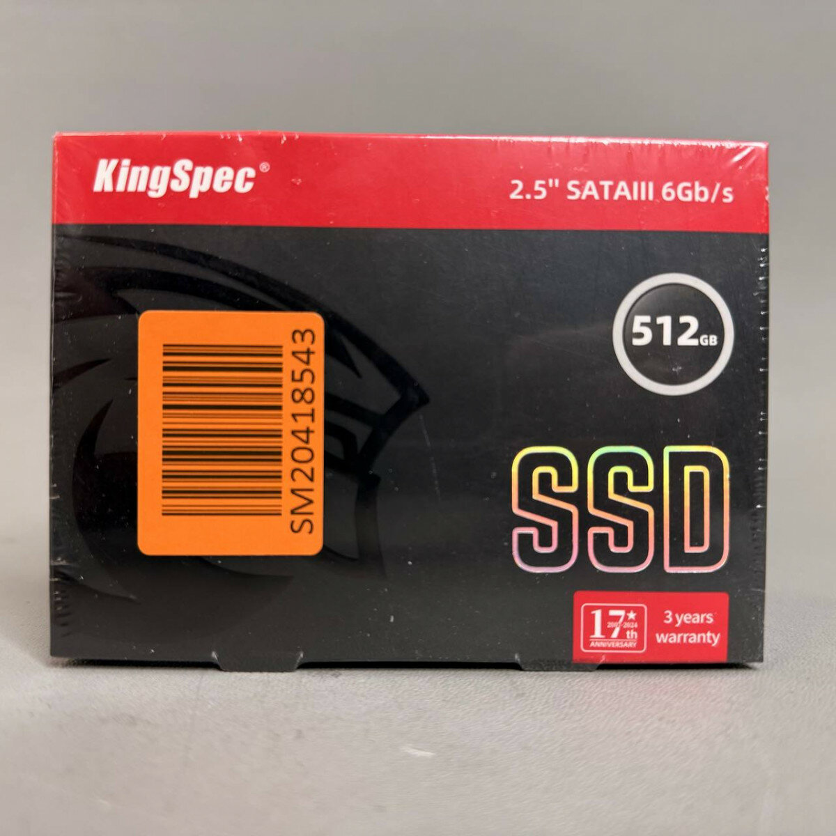 SSD накопитель KingSpec P3-512, 512ГБ, 2.5", SATA, 570/540МБ/с