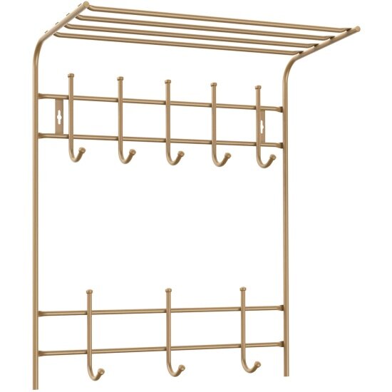 Вешалка настенная Nika 60х70,5х26,5 см, золото ВПТ8М/З