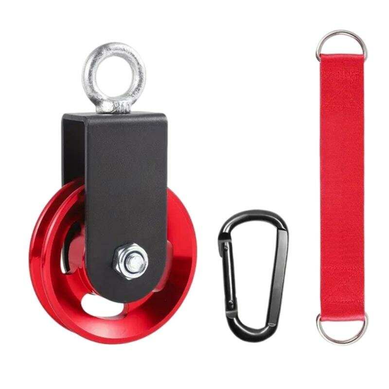 Многозадачный тросовый блок для силовых тренировок, красный