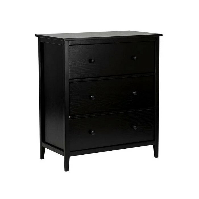 Комод "Хитроу" (3 ящ) (черный)