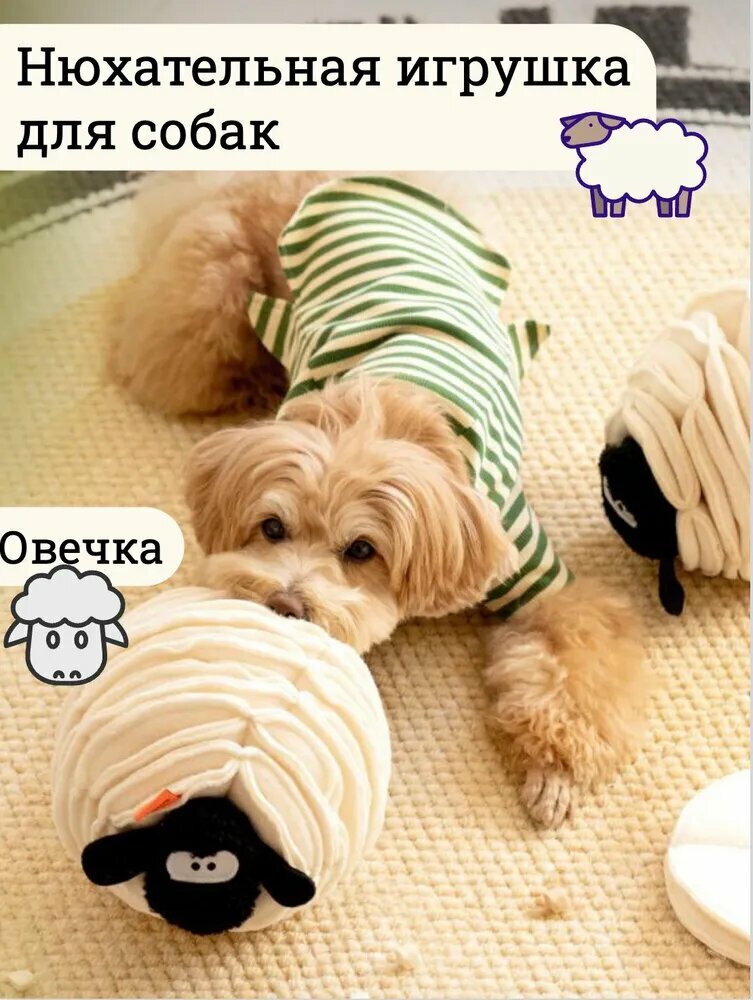 Нюхательная игрушка для собак Овечка