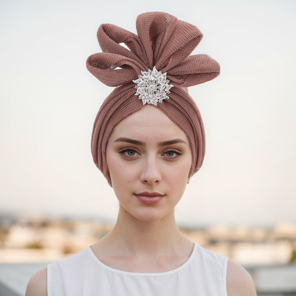 DIY Кепка Новая Лента Бисер Африка Тюрбан Фабрика