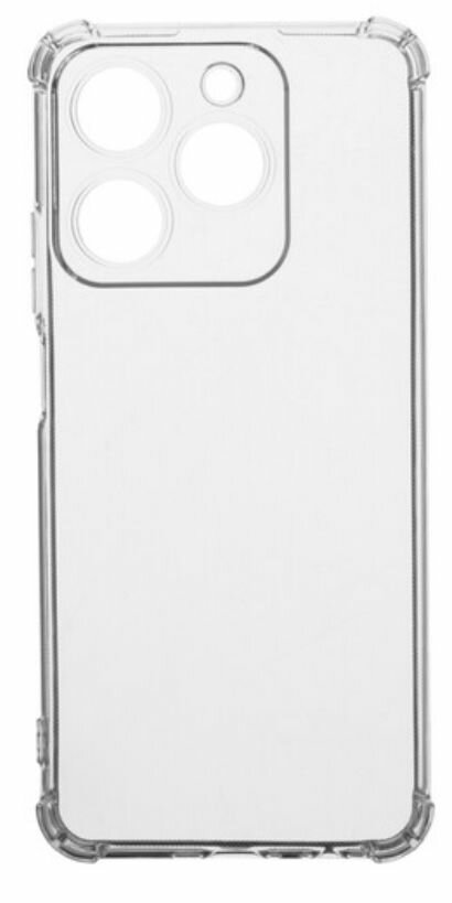 Прозрачный чехол для Realme C63/C61 защитный, накладка / Чехол на Реалми Ц63 / Ц61 прозрачная, тонкая, с бортиками