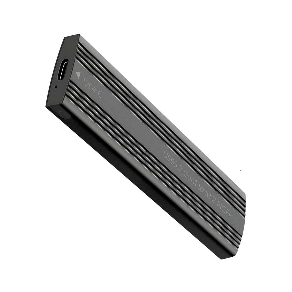 Алюминиевый корпус M.2 для SSD с двойным протоколом, Черный