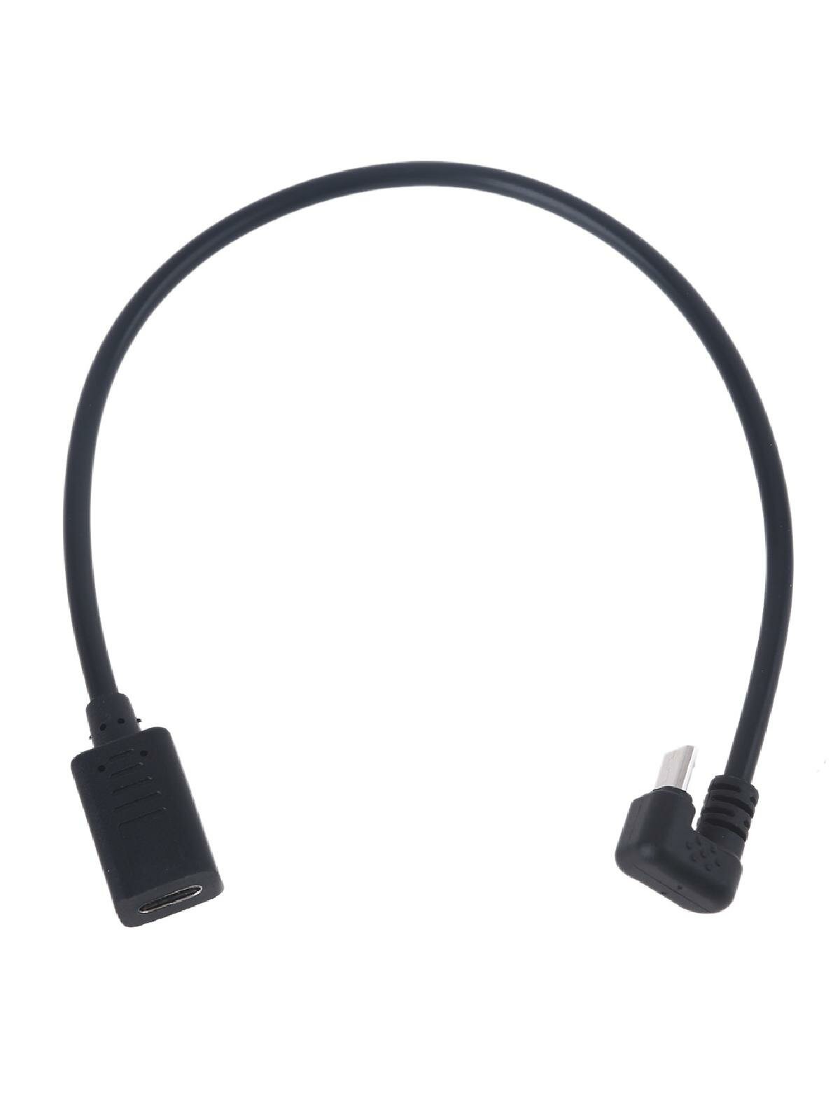180-градусный U-образный кабель для зарядки от разъема Type C к разъему Micro USB для смартфона