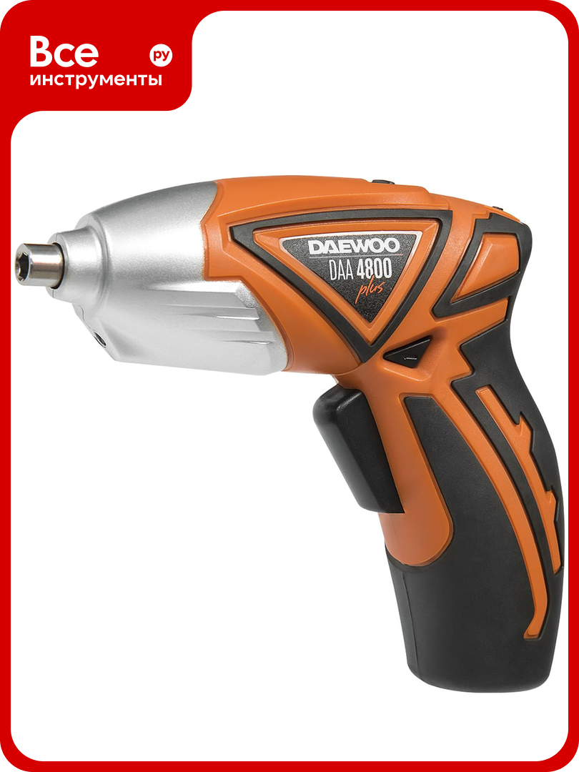 Аккумуляторная отвертка DAEWOO с набором бит и насадок DAА 4800 Plus DAA 4800 Plus