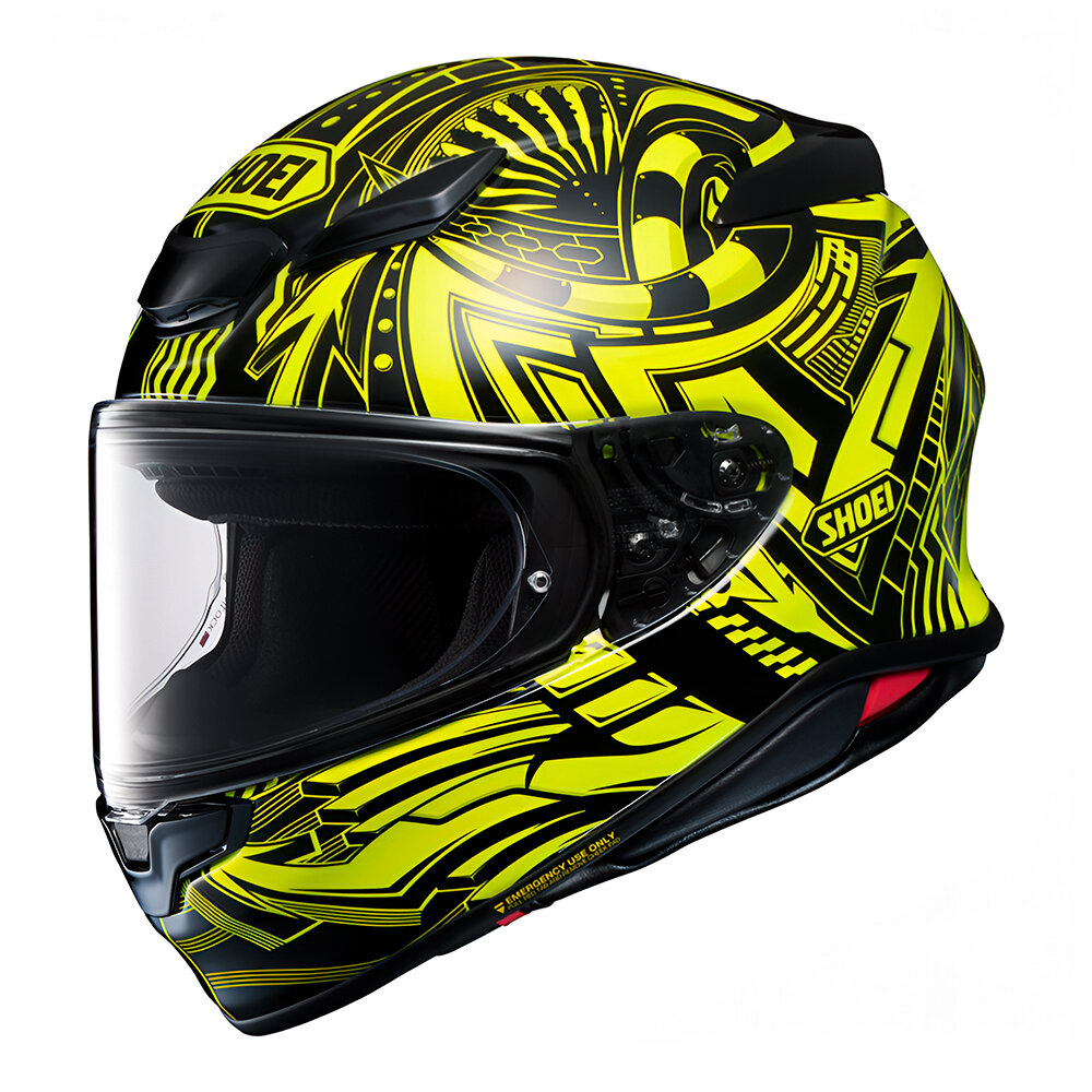 Мотошлем интеграл SHOEI NXR 2 BEAUT (белый, черный, желтый, M)